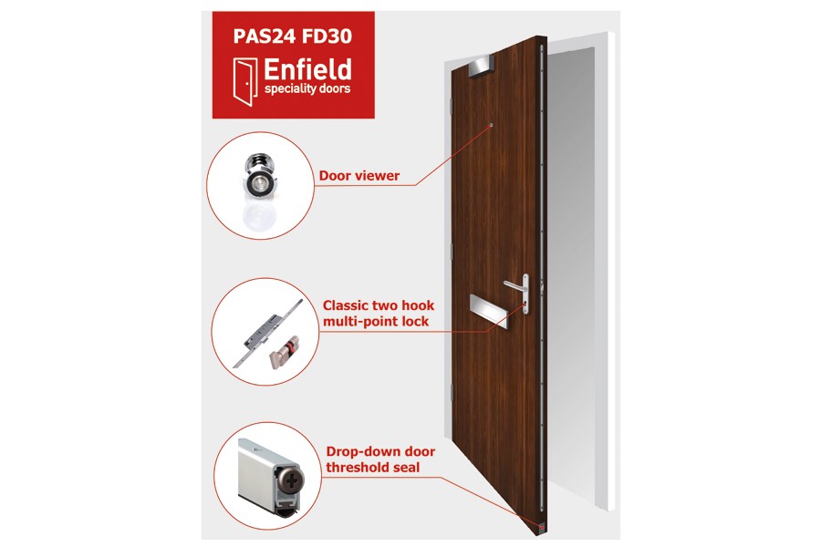 NEW high-security fire-resistant entrance doors from Enfield | Building ...