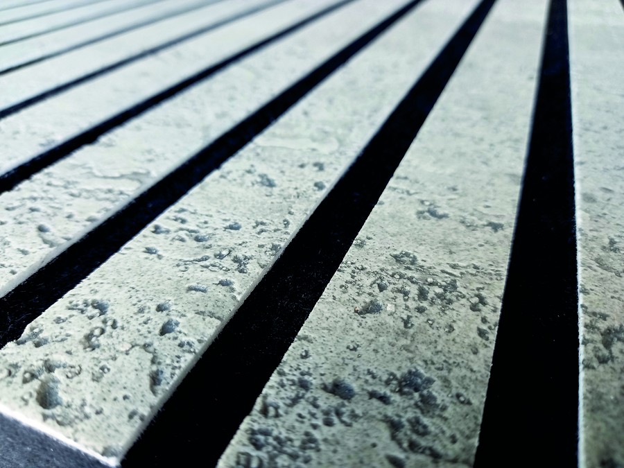 INNOVATIVE CONCRETE VENEER ACOUSTIC WALL PANELS CREATE INDUSTRIAL LOOK ...