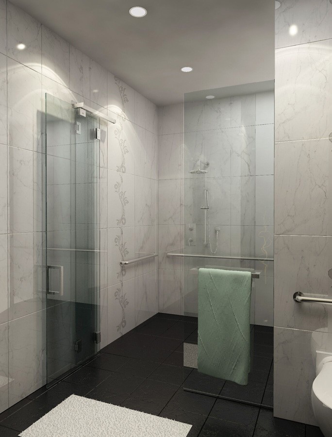 Shower design in the frame with CRL | Building Specification